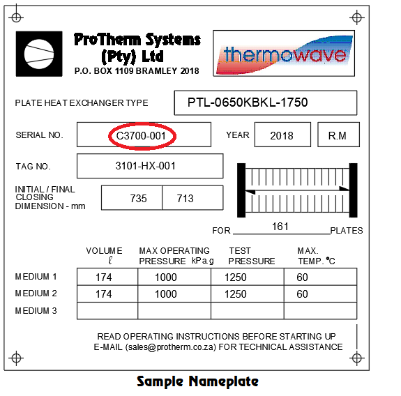 Heat Exchanger Spares – Protherm Systems